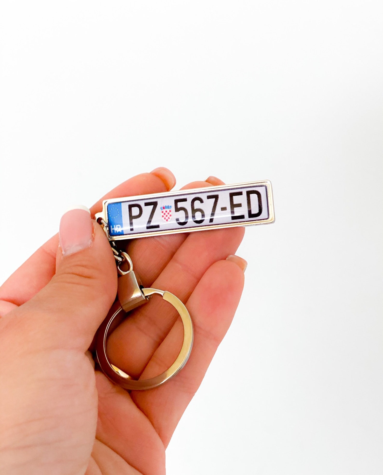 Personalised French License Plate Keyring Custom France - Etsy