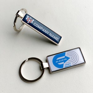 Company Logo Keyring, Business Logo Keyring, Double Sided Keyring, Your ...