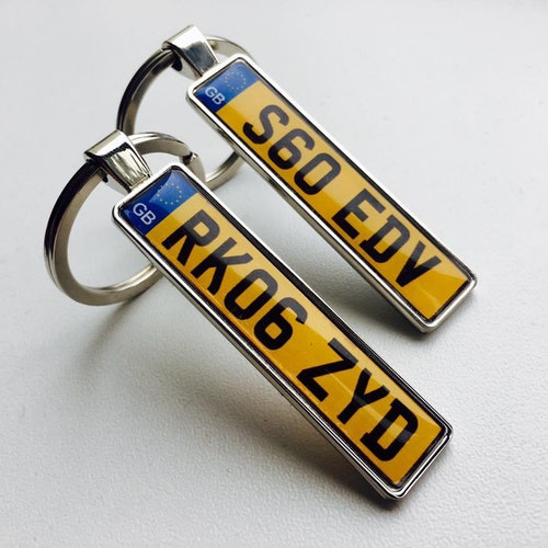 Car Number Plate Keyring - Etsy