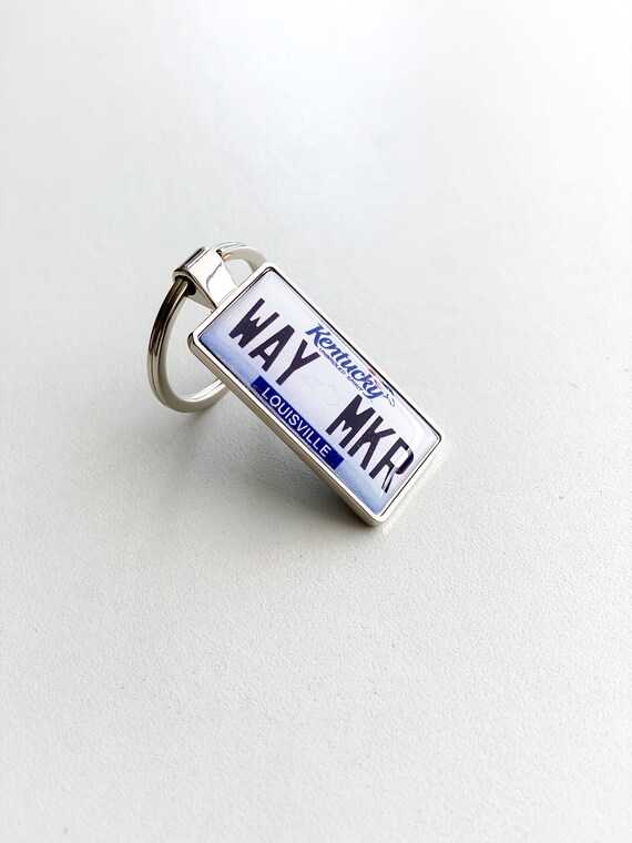 Kentucky Custom Number Plates Keyring Two Sided Personalized | Etsy