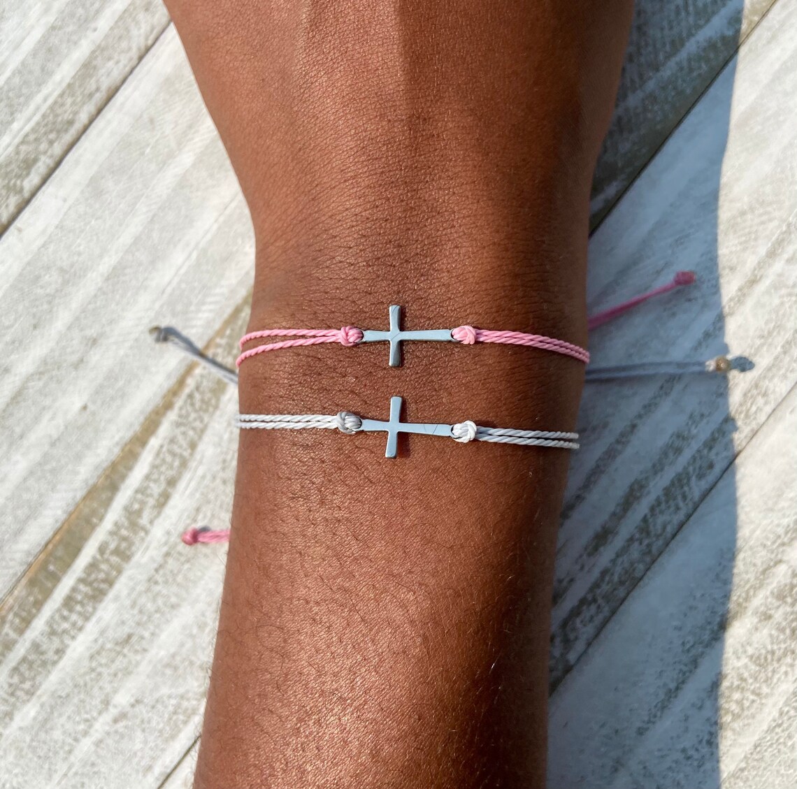 Custom Color Cross Bracelet Stainless Steel Cross Jewelry - Etsy