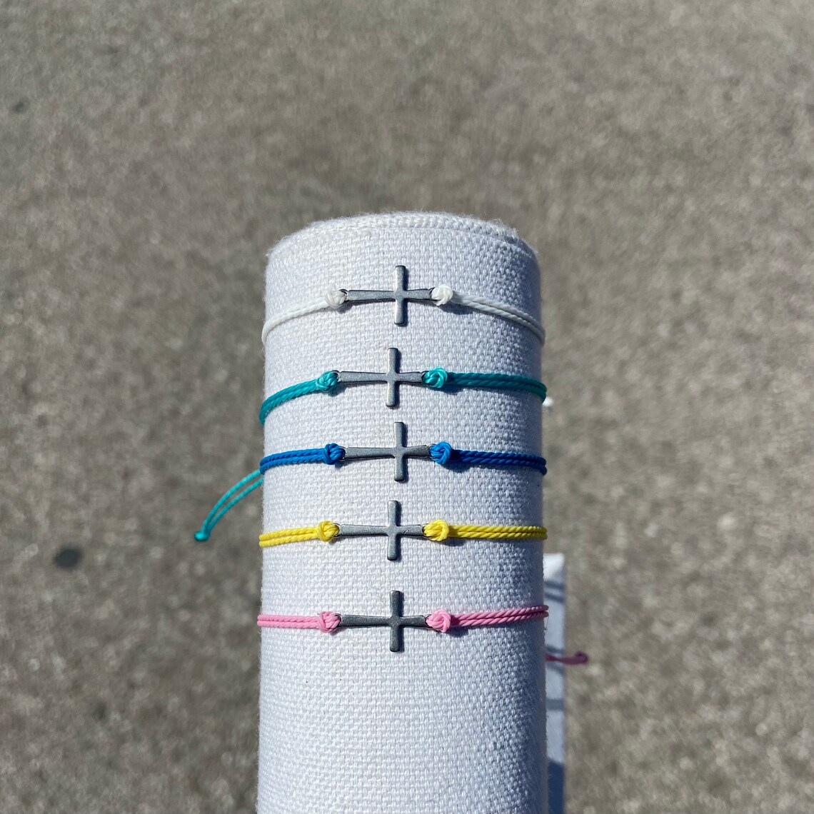 Custom Color Cross Bracelet Stainless Steel Cross Jewelry - Etsy