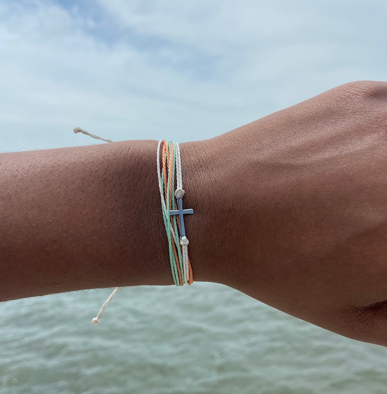 Multi-string Christian Cross Bracelet Waterproof & - Etsy