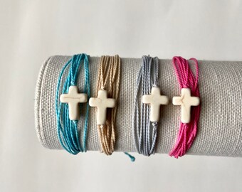 Multi-string Christian Cross Bracelet Waterproof & | Etsy