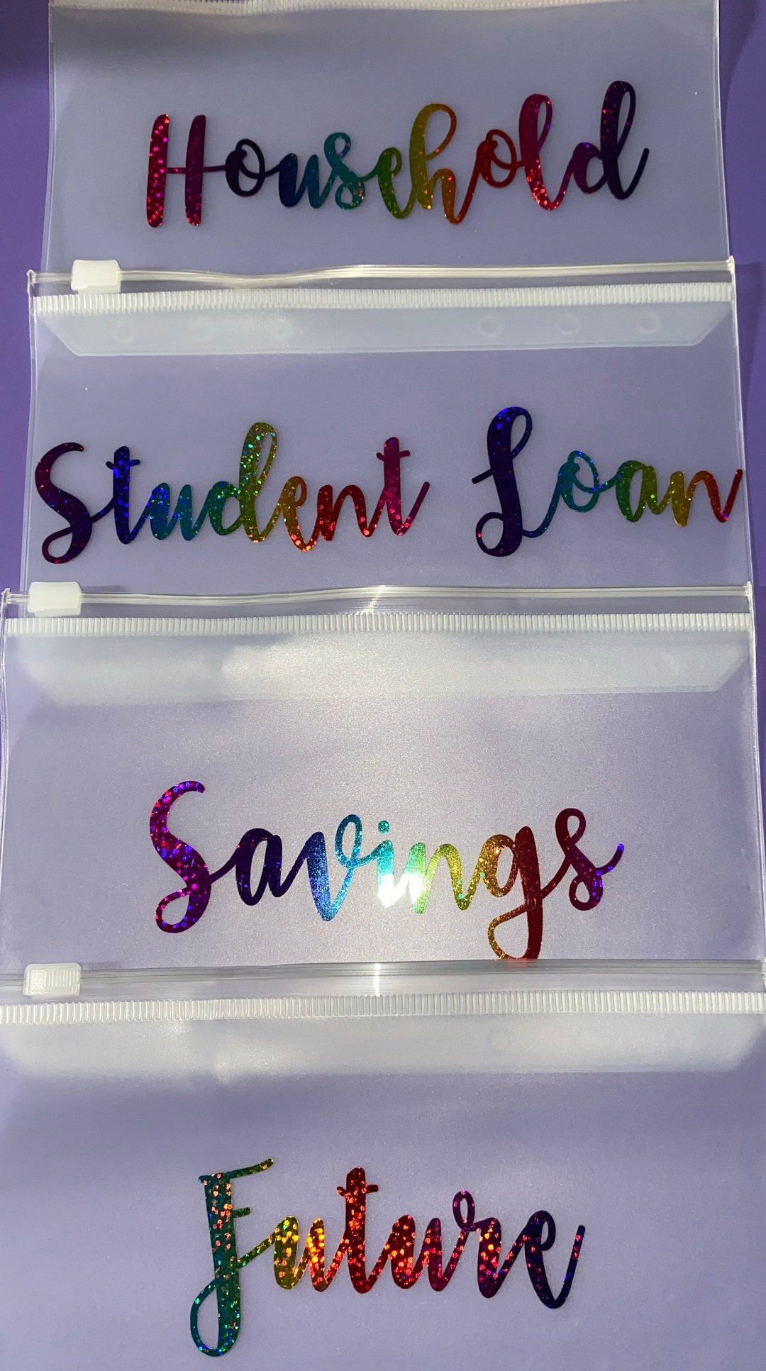 Zipper Envelopes ONLY| Cash Envelope System| A6 Binder| Budget Planner ...