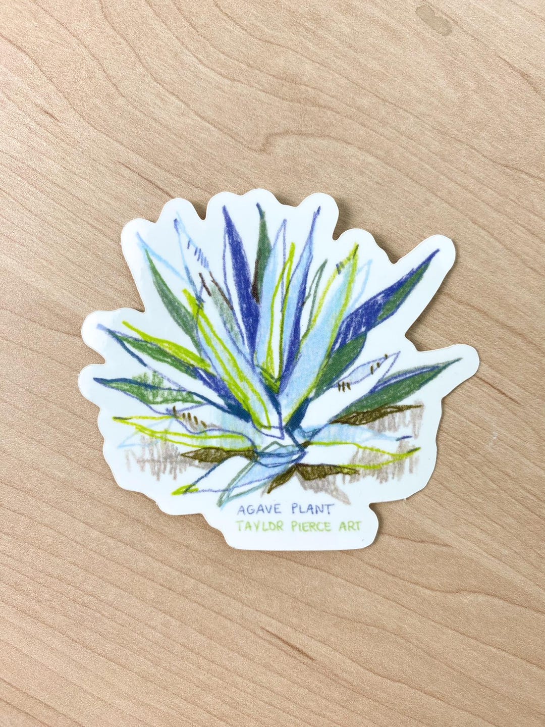 Agave Plant Sticker | Desert Plants, Desert Sticker, Cactus Sticker - Etsy