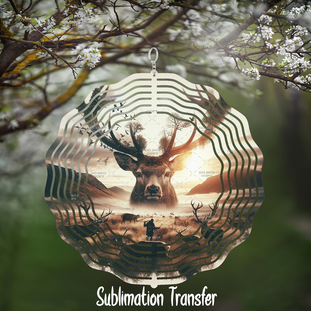 Deer Wind Spinner Ready to Press Sublimation Wrap - Etsy