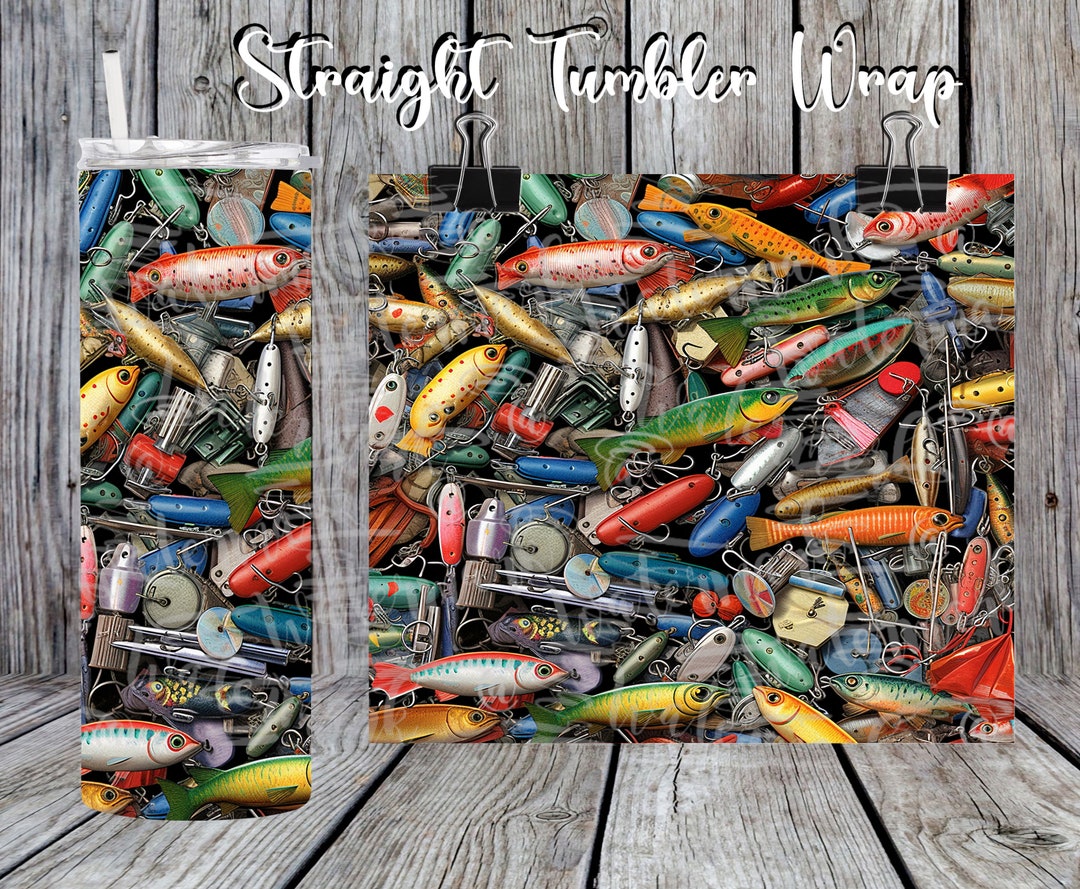 Colorful Fishing Lures Sublimation Transfer Ready to Press Skinny ...