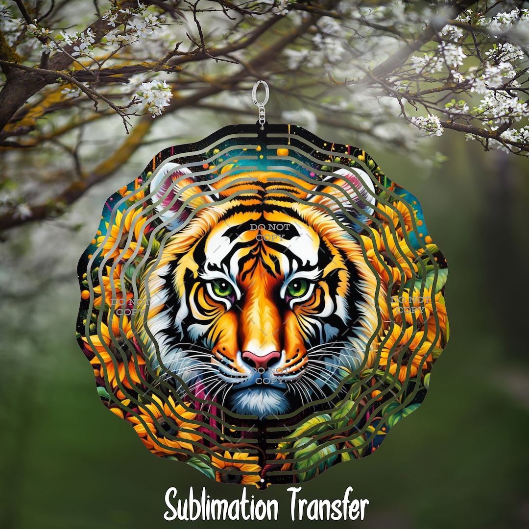 Tiger Wind Spinner Ready to Press Transfer - Etsy