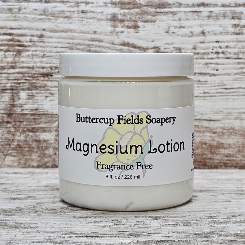 Magnesium Lotion, Fragrance Free - Etsy
