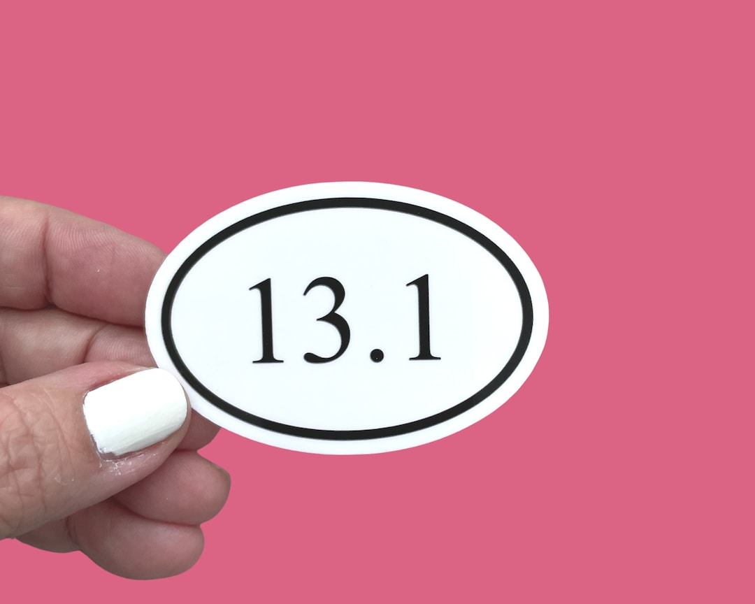 Oval 13.1 Half Marathon Sticker 2 Sizes Available - Etsy UK