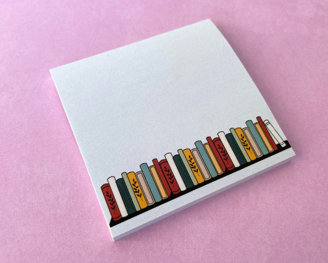 Bookish Sticky Notes Stationery, Book Lover Gift - Etsy