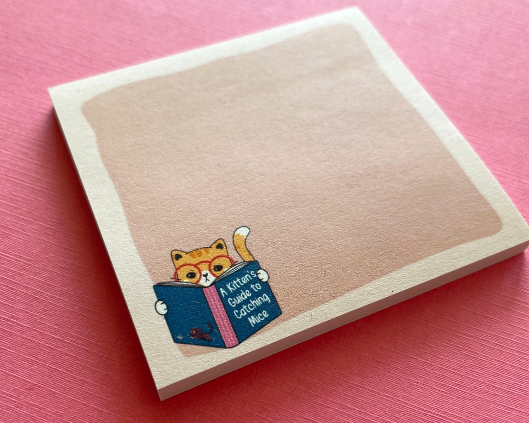 Bookish Sticky Notes: A Kitten's Guide to Catching Mice, Bookish Merch ...