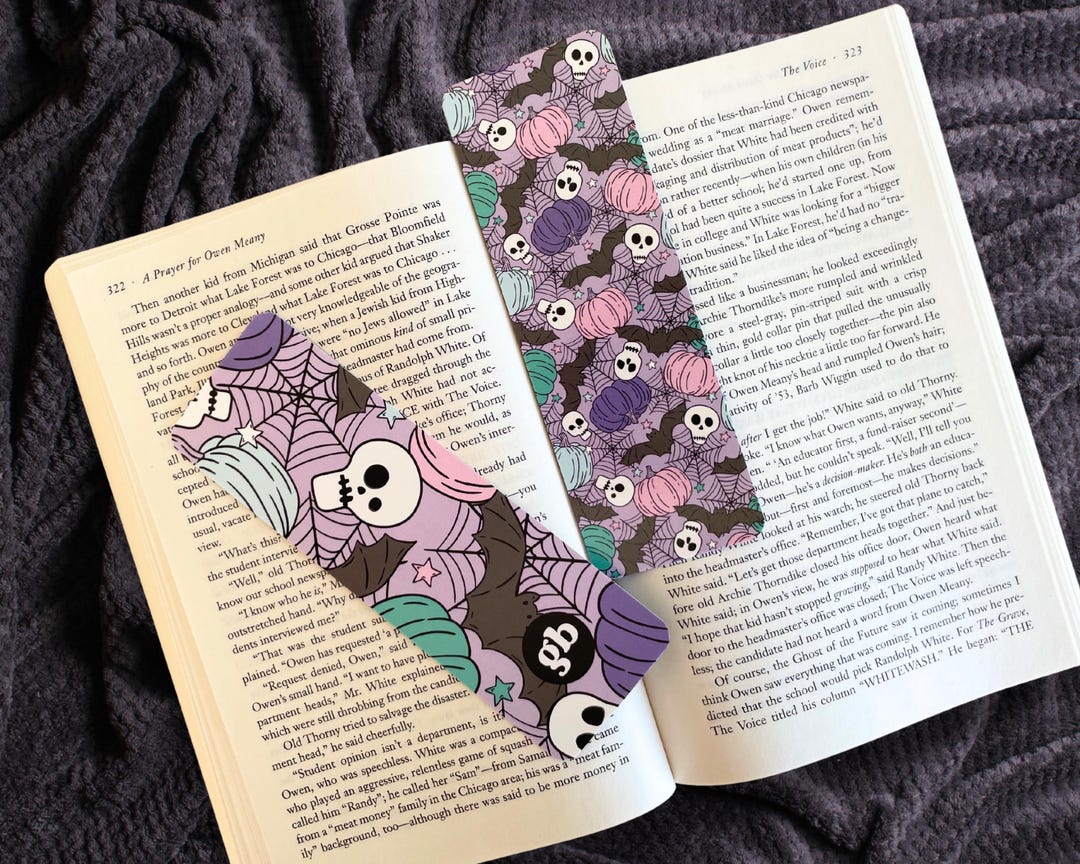 Spooky Cute Bookmark Printed on Both Sides, Halloween Decor, Gift for ...