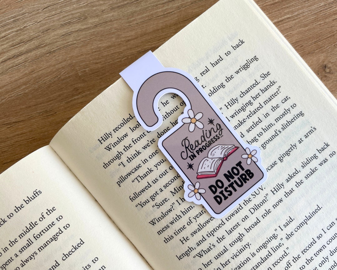 Do Not Disturb Magnetic Bookmark, Reading in Progress, Gift for Reader ...