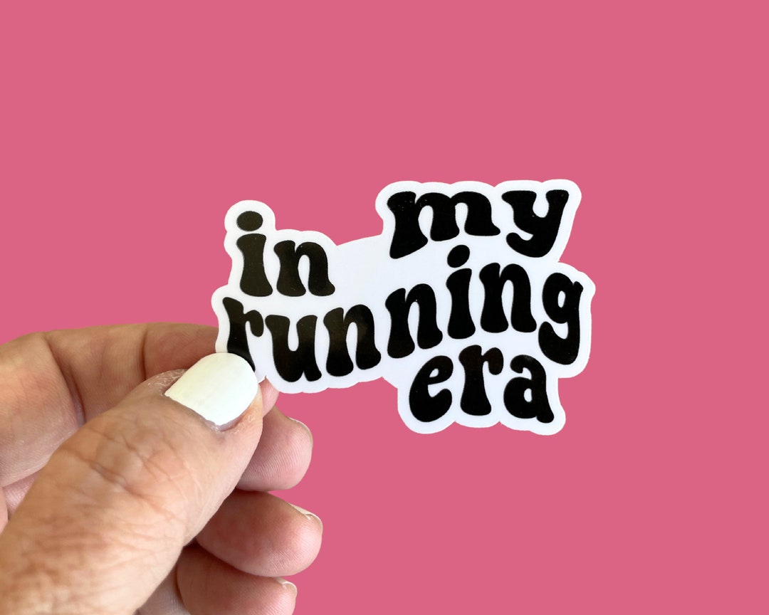 In My Running Era Sticker, Sticker for Runner - Etsy