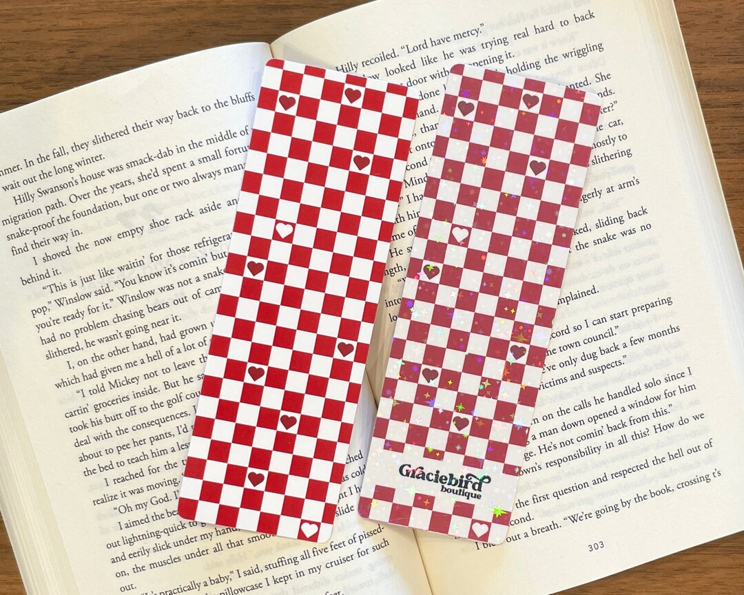 Valentine's Day Heart Bookmark, Printed on Both Sides, FAST & FREE ...