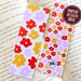 Groovy Retro Flowers Bookmark - Etsy