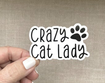 Cat Lady Sticker - Etsy