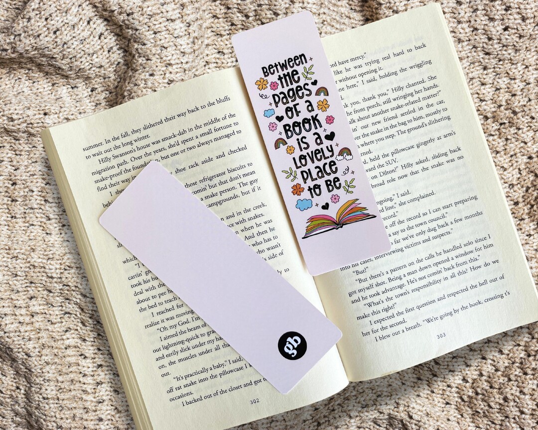 Book Quote Bookmark - Between the Pages of a Book is a Lovely Place to ...