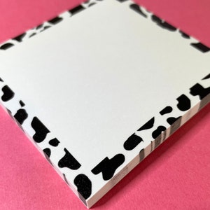 Cow Print Sticky Notes, Farmhouse Animal Stationery - Etsy