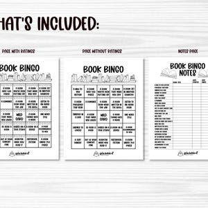 Book Bingo Printable Download, A4 Letter Size Reading Challenge Instant ...