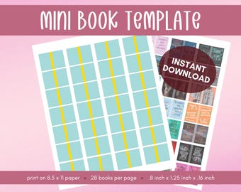 Mini Book Canva Template - Etsy