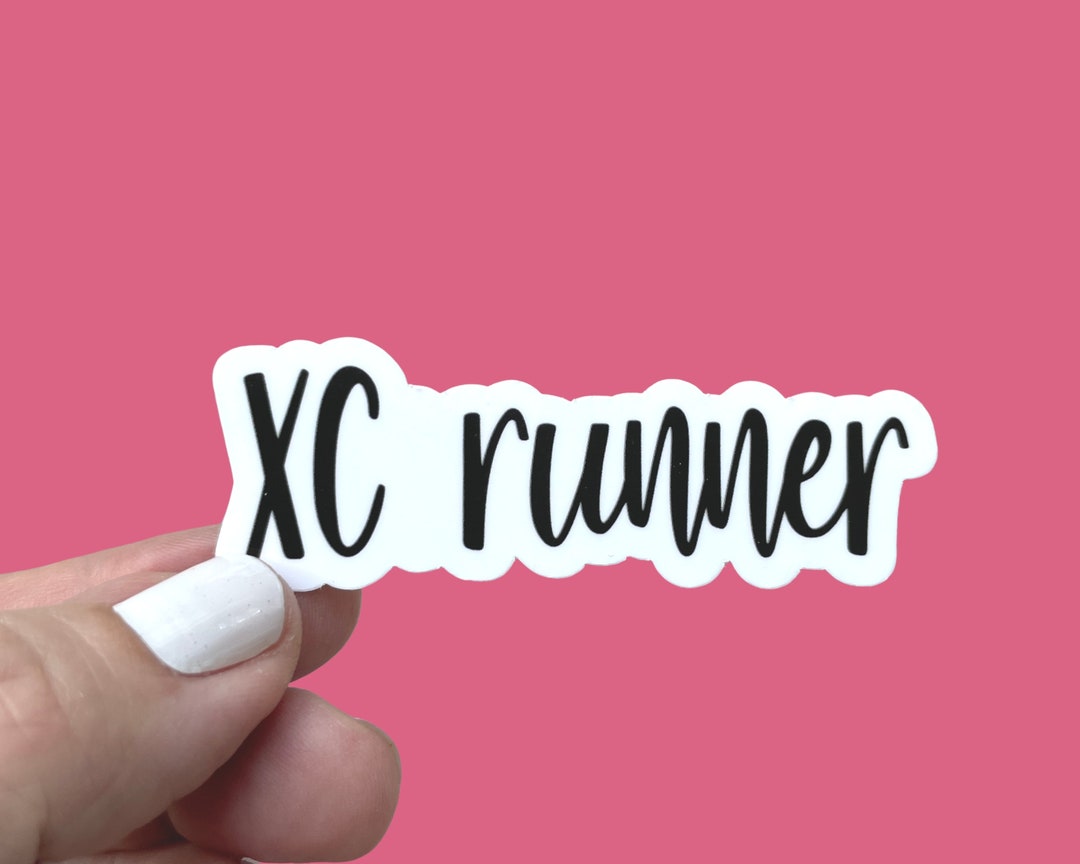 Cross Country Running Sticker, XC Runner Team Gift - Etsy