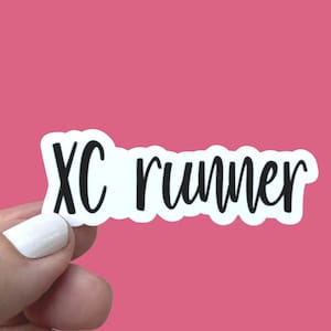 Cross Country Running Sticker, XC Runner Team Gift - Etsy