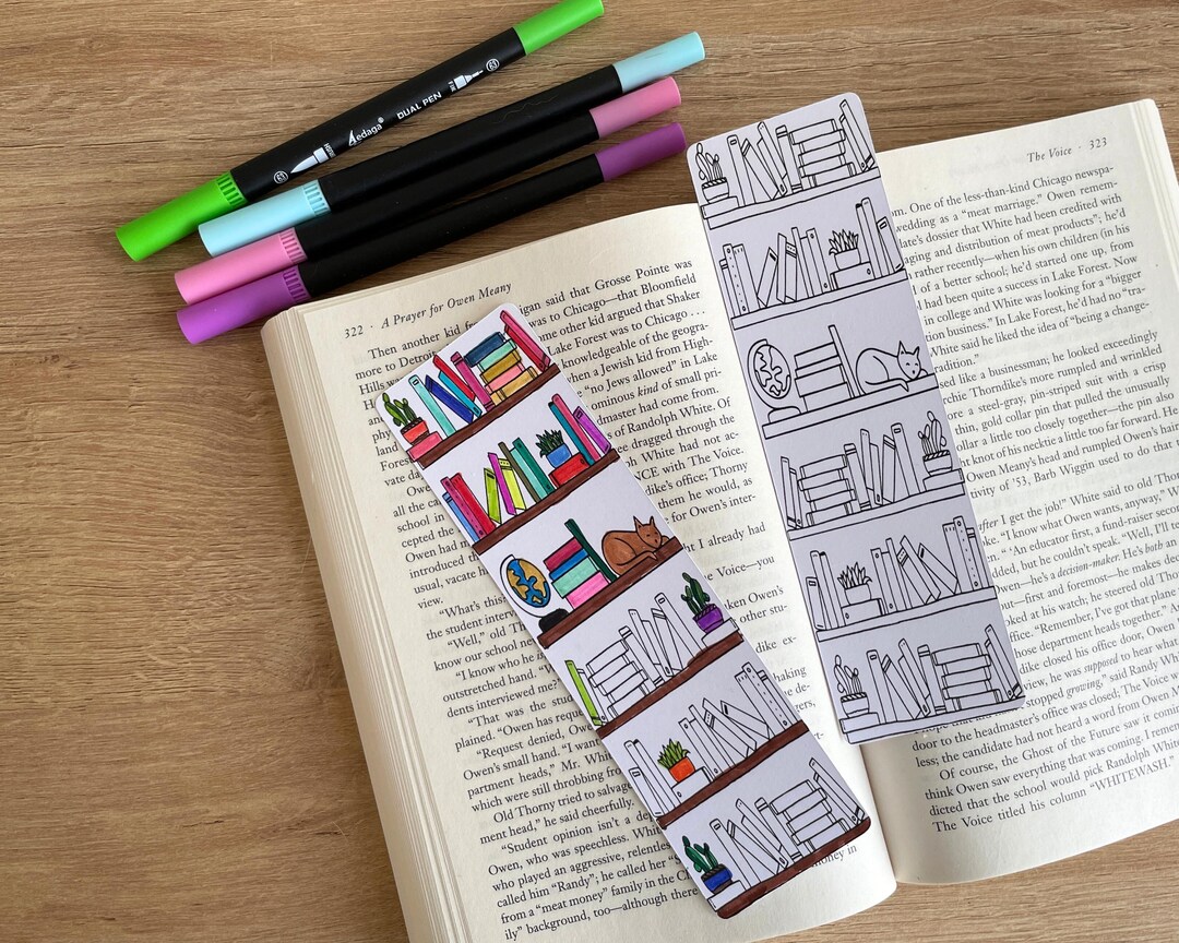 Color as You Go Book Tracker Bookmark / Coloring Bookmark 70 Books to ...
