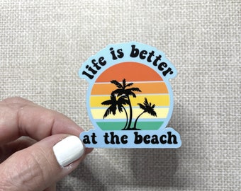 Beach Life Sticker - Etsy