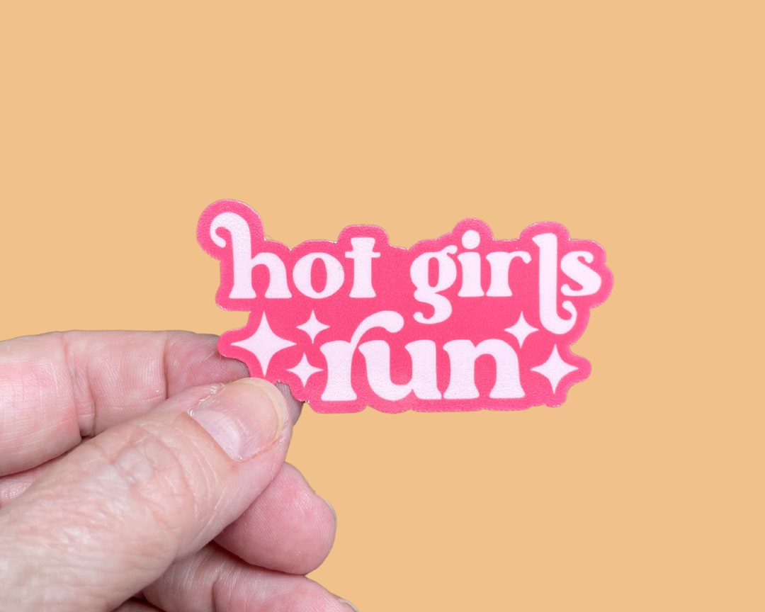 LAST CHANCE: Pink Hot Girls Run Sticker - Etsy
