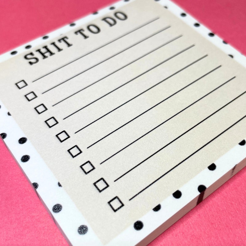 Funny to Do List - Etsy