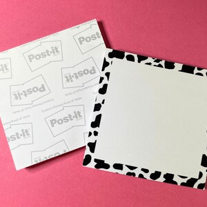 Cow Print Sticky Notes, Farmhouse Animal Stationery - Etsy