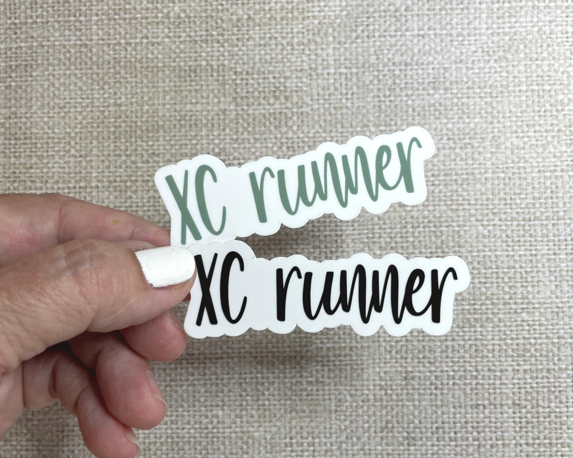Cross Country Running Sticker Xc Runner Sticker Running - Etsy