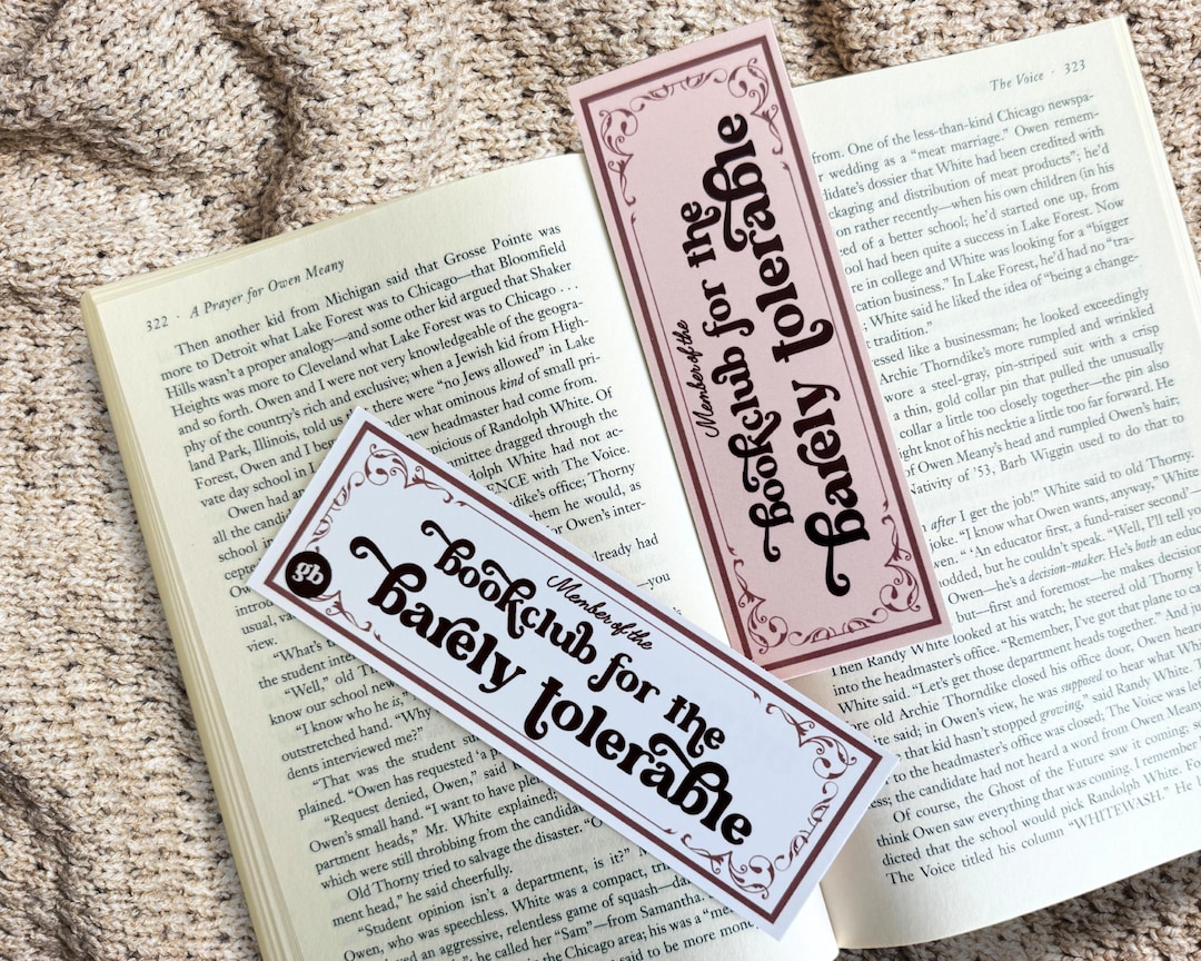 Jane Austin Bookmark, Member of the Book Club for the Barely Tolerable ...