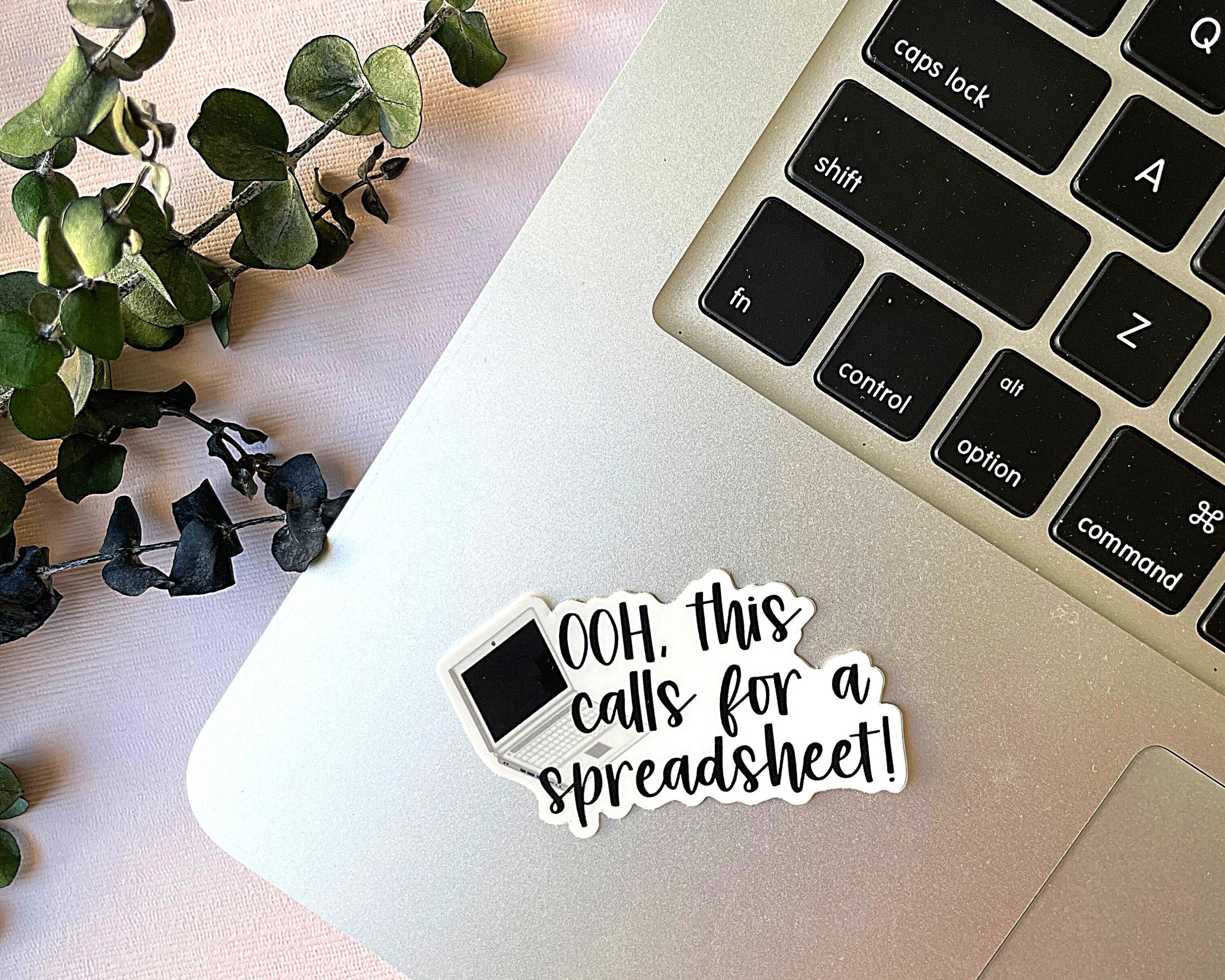 Ooh This Calls for a Spreadsheet Sticker Math Sticker | Etsy