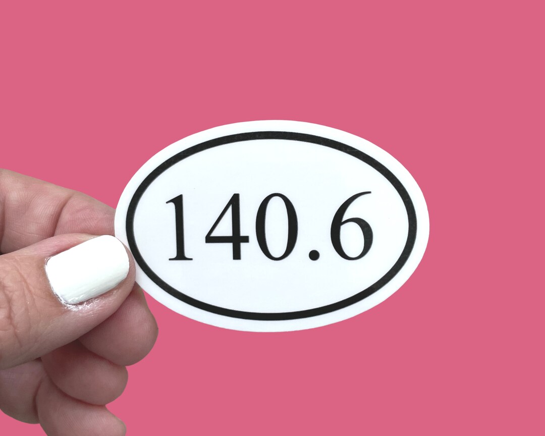 Oval 140.6 Triathlon Sticker 2 Sizes Available 140.6 Swim - Etsy