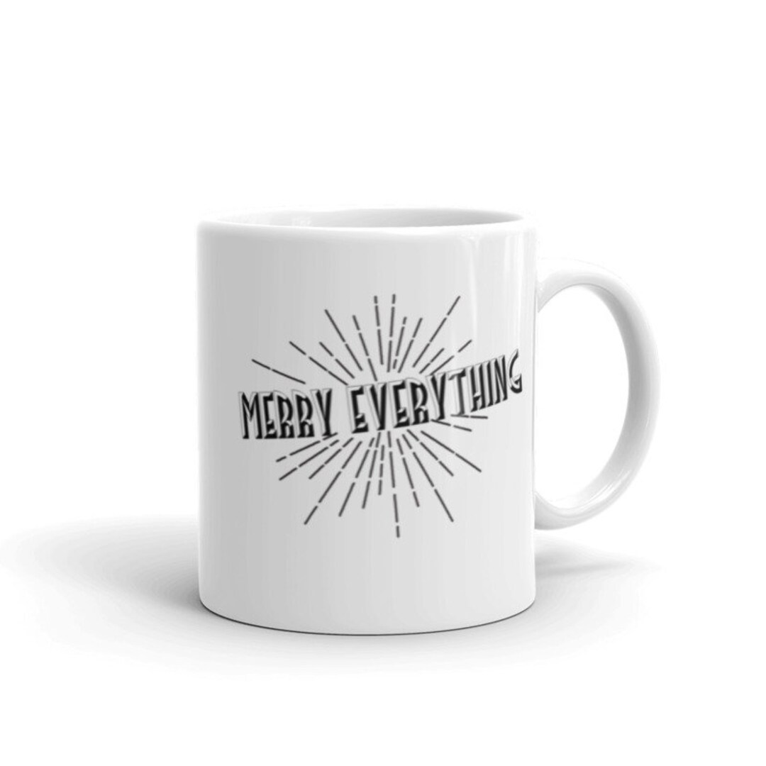 MERRY EVERYTHING Porcelain 11oz Mug - Etsy