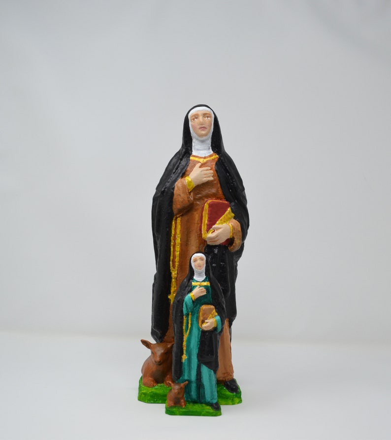 St. Brigid Statue (size Small): Patron Saint of Ireland, Cattle ...