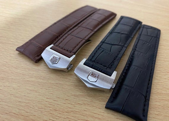 22mm Tag Heuer Leather Watch Strap for Tag Heuer Watch - Etsy