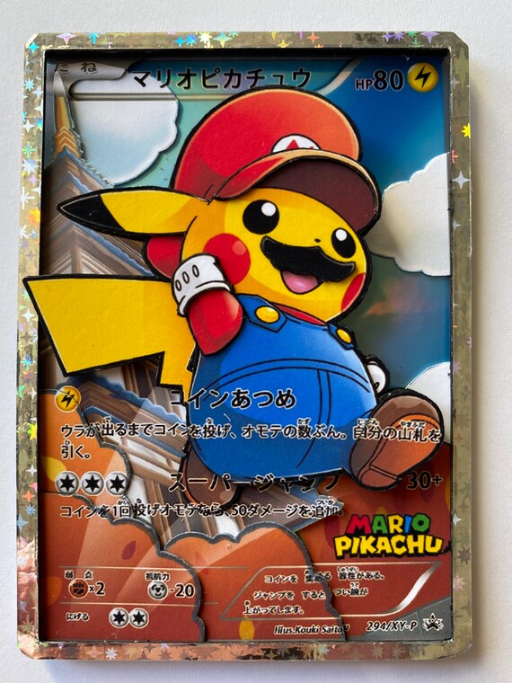 Card Games Toys & Games 3D Pikachu Pokemon Card Custom Cut etna.com.pe