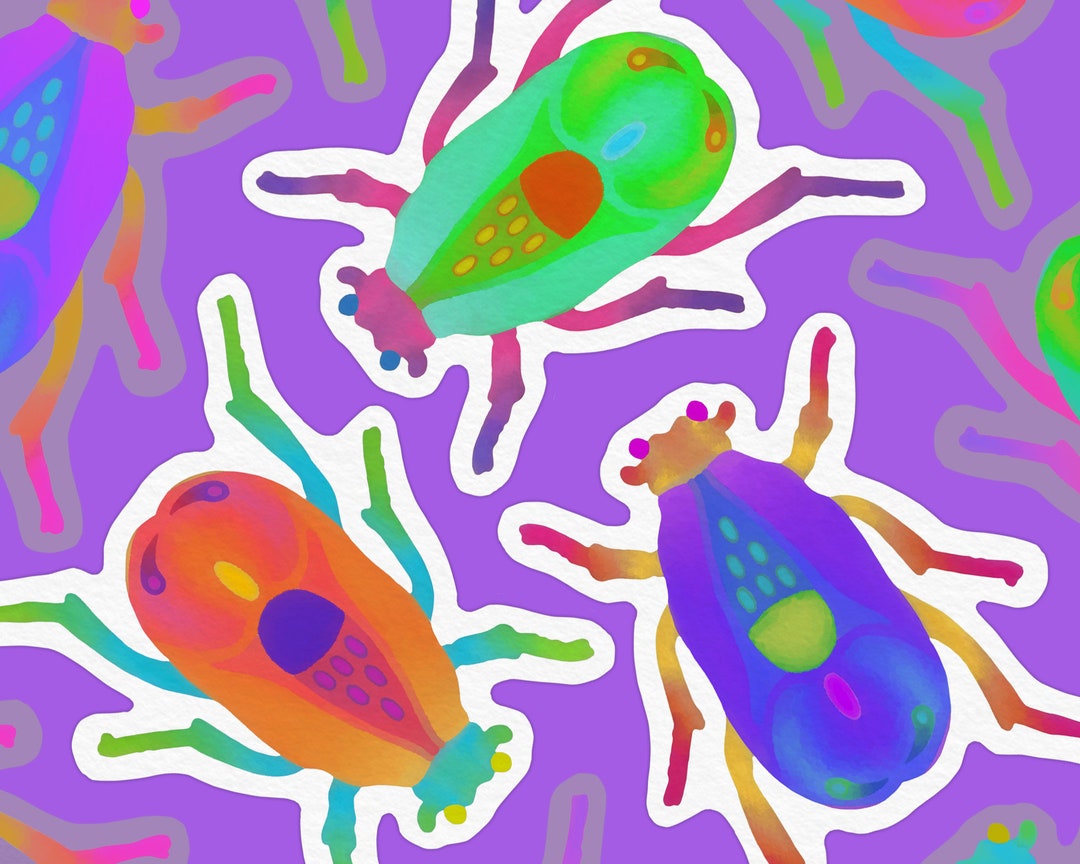 Beetle Stickers Bug Stickers Laptop Sticker Phone Sticker Waterproof ...