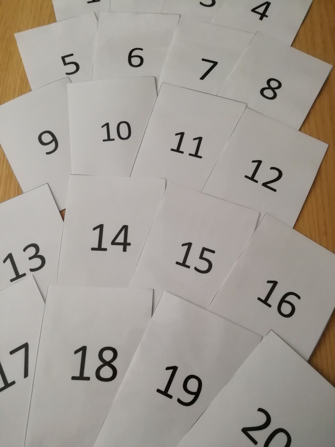 Numbers 1 - 20 Flashcards | Printable Home-education Materials - Etsy
