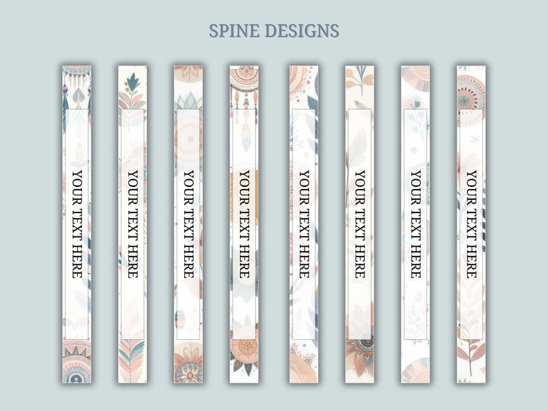 Boho Binder Cover Bundle: DIY Printable, US Letter & A4 (canva ...