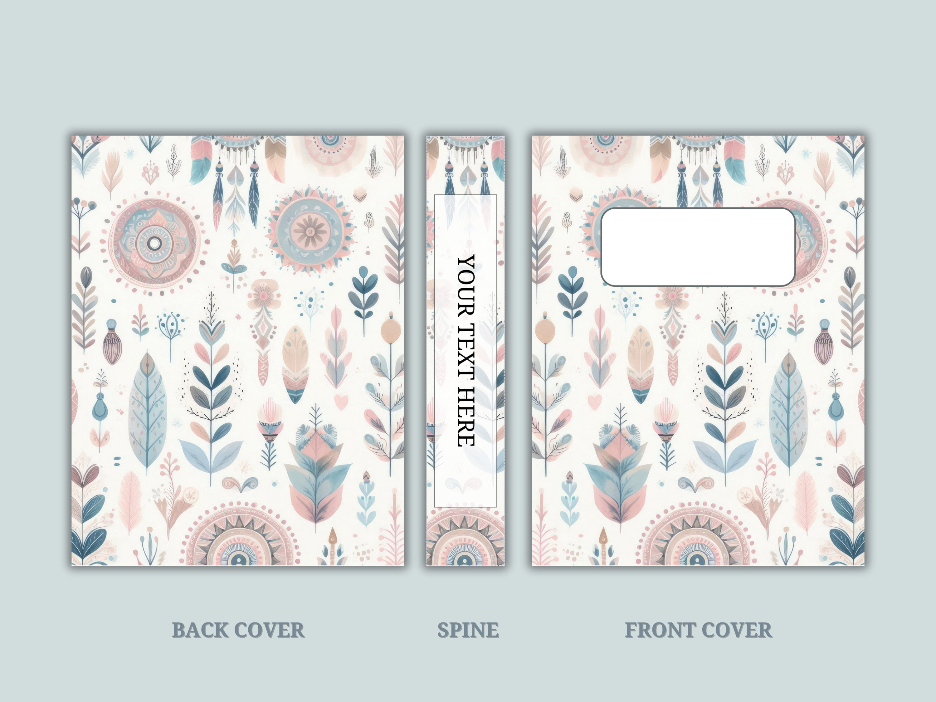Boho Binder Cover Bundle: DIY Printable, US Letter & A4 (canva ...