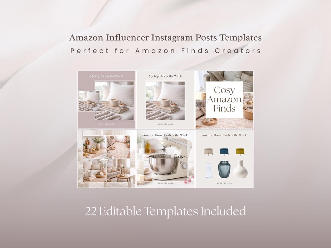 Amazon Influencer Templates | Instagram Post Templates Canva | LTK ...
