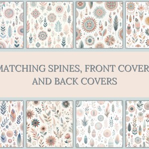 Boho Binder Cover Bundle: DIY Printable, US Letter & A4 (canva ...