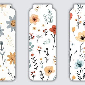 BOHO Bookmark Bundle, Set of 12, Retro Flower Bookmarks, Cut Files ...