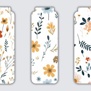BOHO Bookmark Bundle, Set of 12, Retro Flower Bookmarks, Cut Files ...